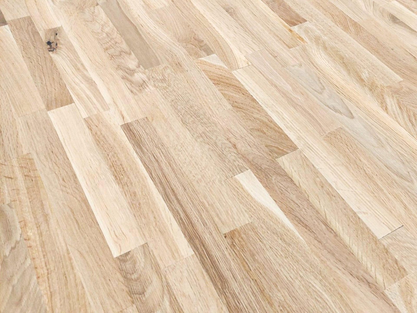 Tafelblad recht - Massief eiken (vingerlas) - 40 mm - Bouwie