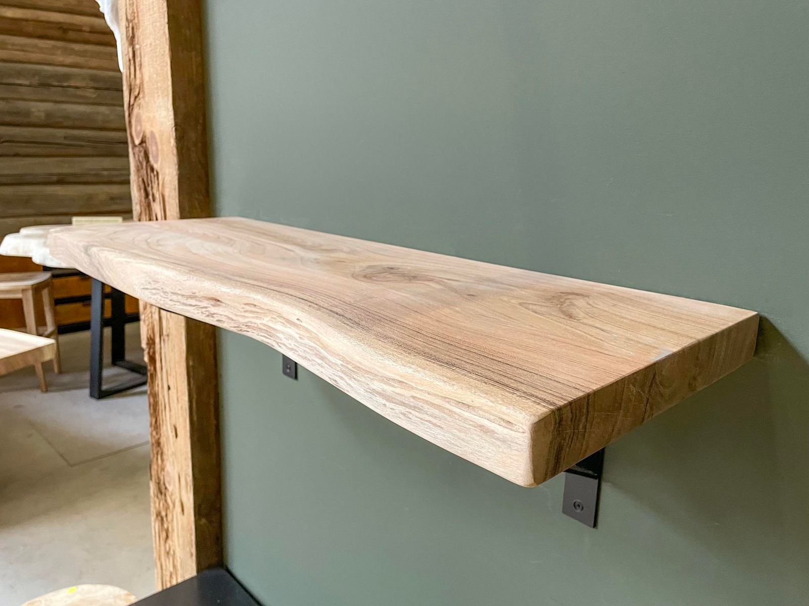 Wandplank boomstam - Acacia - 40 mm - Bouwie