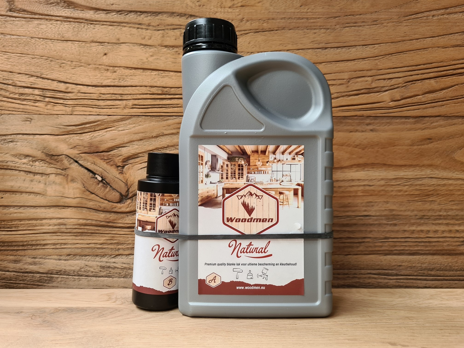 Woodmen lak - 2 componenten - 1 liter - mat & transparant - Bouwie